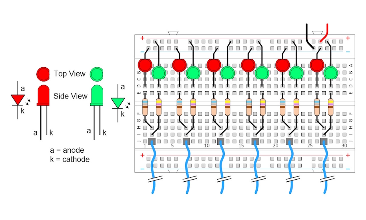 DIY Logic Probes for Breadboard-Based Prototypes & Projects